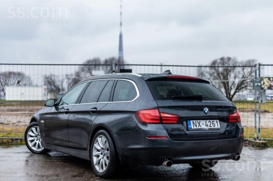 Black BMW 535 2011 in Riga, with an engine capacity of 3.00 L and mileage of 295 thousand km for 11490 €, photo 7 on AUTOMOTO.COM.LV