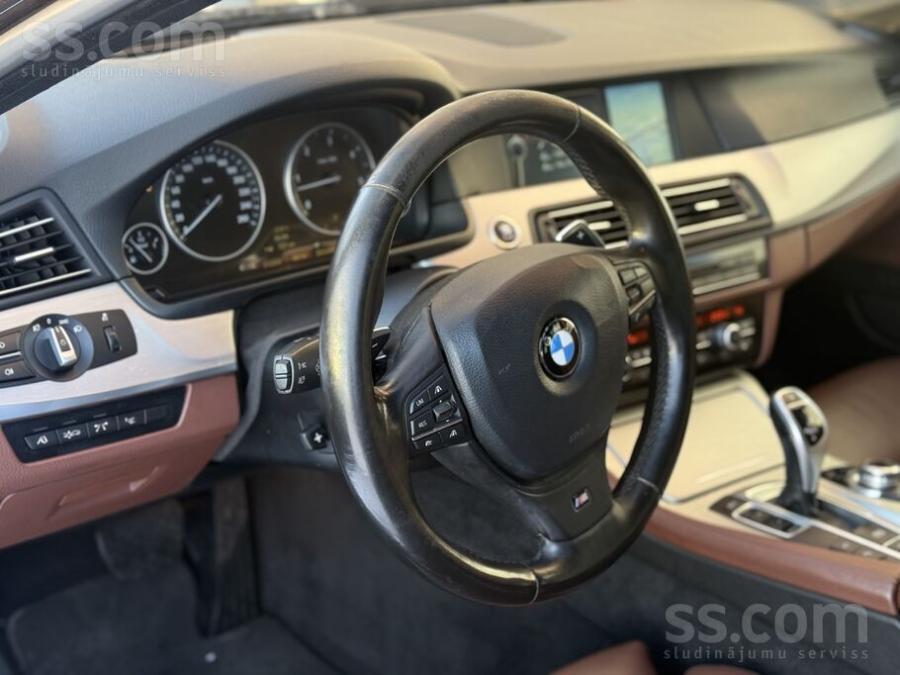 Black BMW 535 2011 in Riga, with an engine capacity of 3.00 L and mileage of 0 thousand km for 11900 €, photo 12 on AUTOMOTO.COM.LV