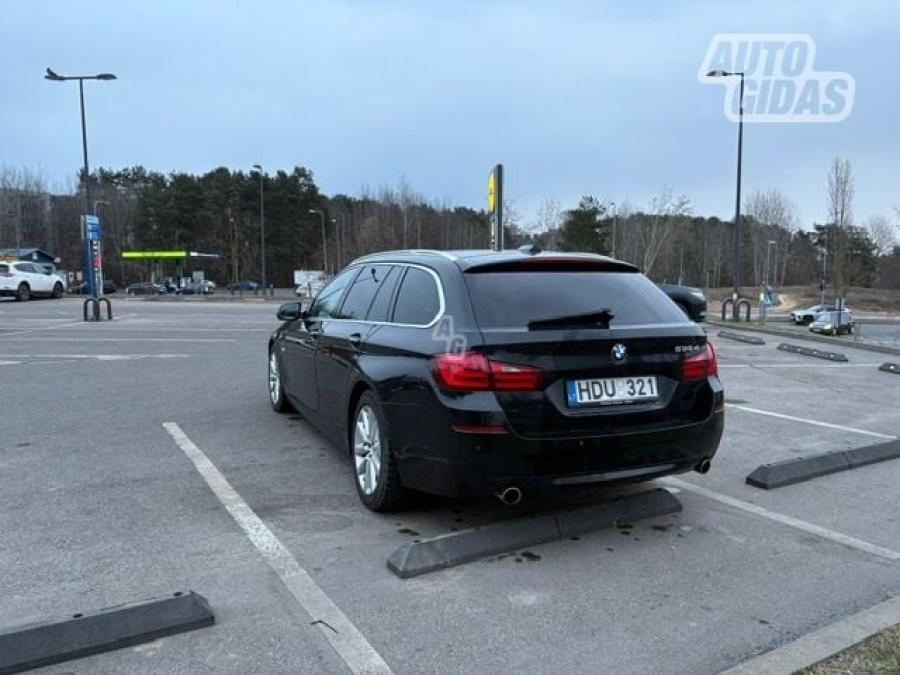 Black BMW 535 2011 in Vilnius, with an engine capacity of 3.00 L and mileage of 350 thousand km for 8400 €, photo 13 on AUTOMOTO.COM.LV