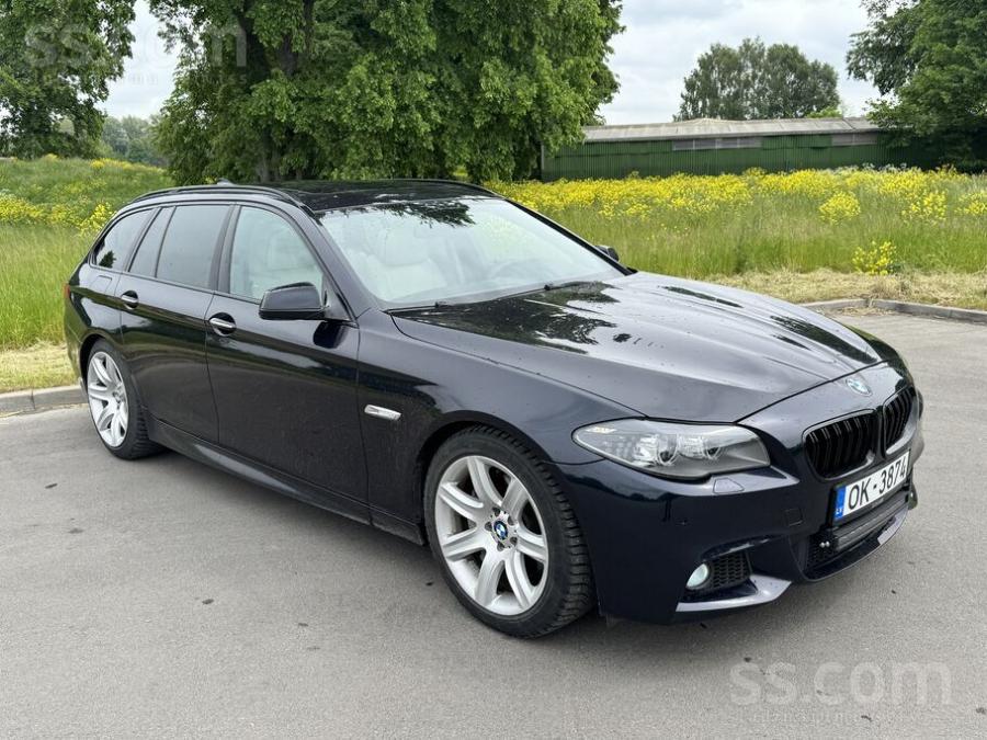 Black BMW 535 2011 in Riga, with an engine capacity of 3.00 L and mileage of 0 thousand km for 7550 €, photo 4 on AUTOMOTO.COM.LV