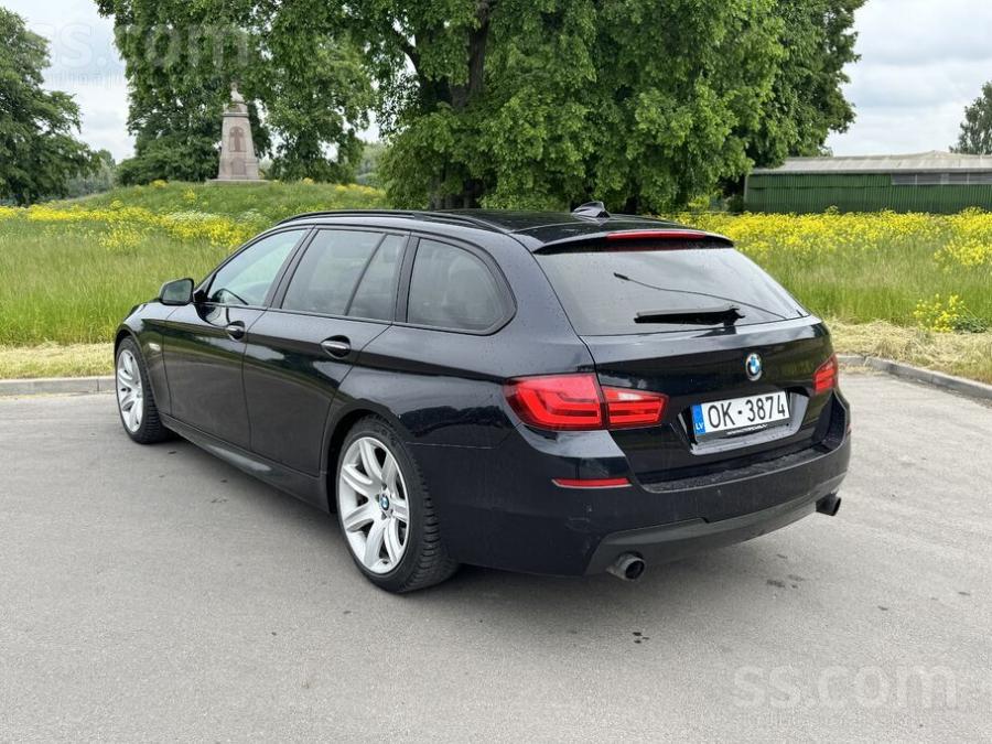Black BMW 535 2011 in Riga, with an engine capacity of 3.00 L and mileage of 0 thousand km for 7550 €, photo 5 on AUTOMOTO.COM.LV