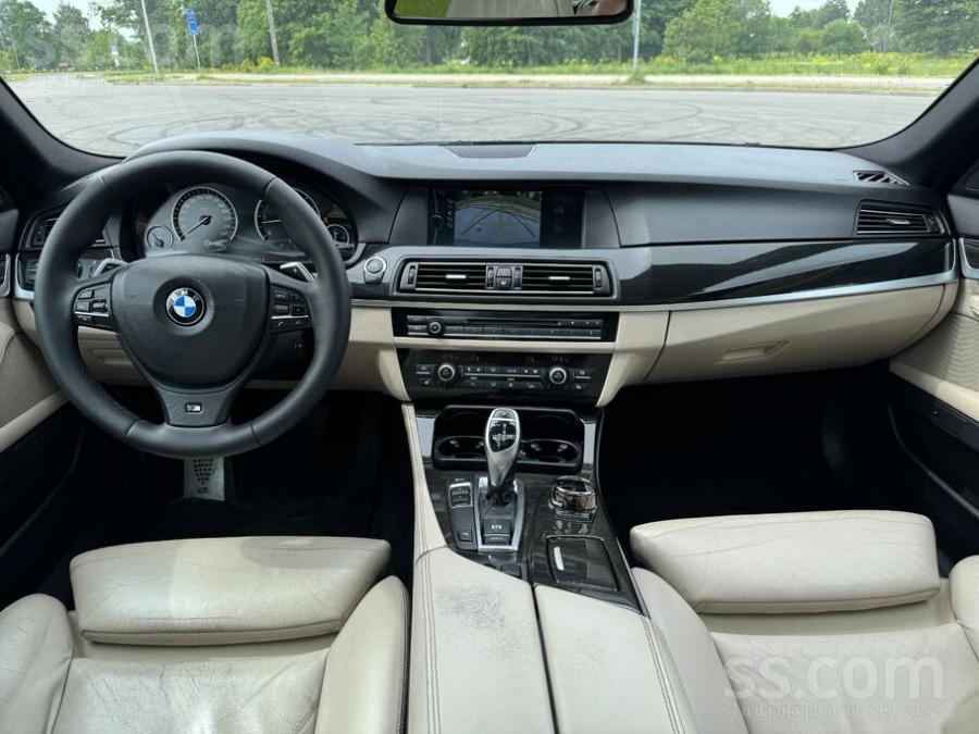 Black BMW 535 2011 in Riga, with an engine capacity of 3.00 L and mileage of 0 thousand km for 7550 €, photo 17 on AUTOMOTO.COM.LV