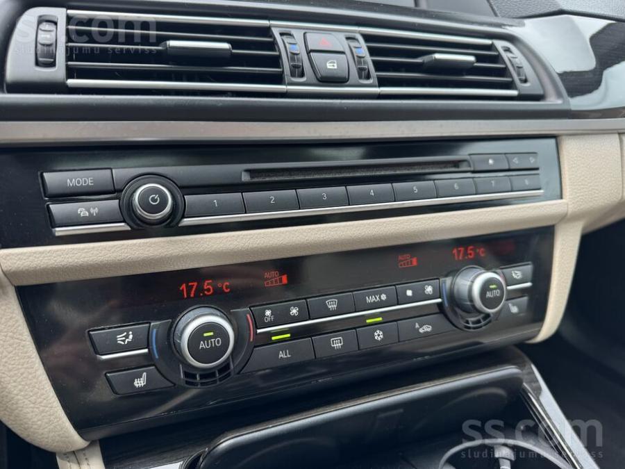Black BMW 535 2011 in Riga, with an engine capacity of 3.00 L and mileage of 0 thousand km for 7550 €, photo 31 on AUTOMOTO.COM.LV