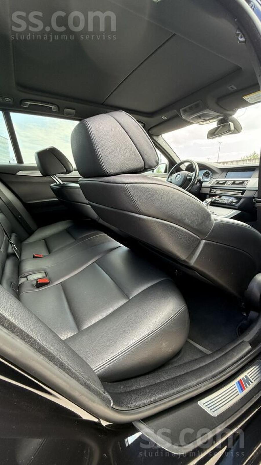 Black BMW 535 2011 in Riga, with an engine capacity of 3.00 L and mileage of 318 thousand km for 10900 €, photo 21 on AUTOMOTO.COM.LV