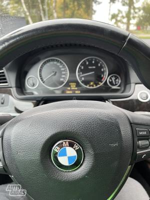Black BMW 535 2011 in Vilnius, with an engine capacity of 3.00 L and mileage of 240 thousand km for 10250 €, photo 12 on AUTOMOTO.COM.LV
