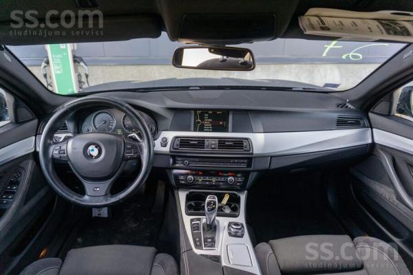 Black BMW 535 2012 in Riga, with an engine capacity of 3.00 L and mileage of 168 thousand km for 11790 €, photo 11 on AUTOMOTO.COM.LV