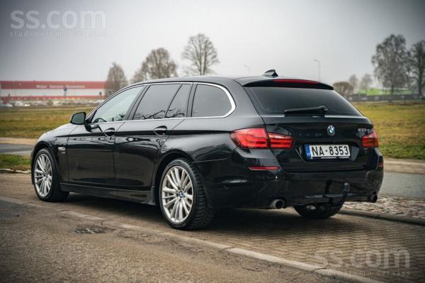 Black BMW 535 2012 in Riga, with an engine capacity of 3.00 L and mileage of 0 thousand km for 8990 €, photo 6 on AUTOMOTO.COM.LV