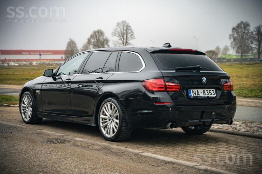 Black BMW 535 2012 in Riga, with an engine capacity of 3.00 L and mileage of 0 thousand km for 8990 €, photo 6 on AUTOMOTO.COM.LV