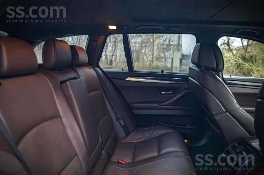 Black BMW 535 2012 in Riga, with an engine capacity of 3.00 L and mileage of 0 thousand km for 8990 €, photo 14 on AUTOMOTO.COM.LV