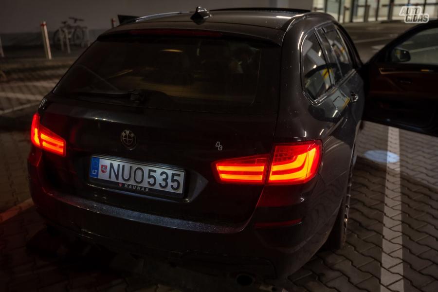 Black BMW 535 2012 in Kaunas, with an engine capacity of 3.00 L and mileage of 300 thousand km for 10350 €, photo 5 on AUTOMOTO.COM.LV