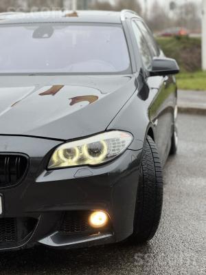 Black BMW 535 2012 in Riga, with an engine capacity of 3.00 L and mileage of 300 thousand km for 11590 €, photo 6 on AUTOMOTO.COM.LV