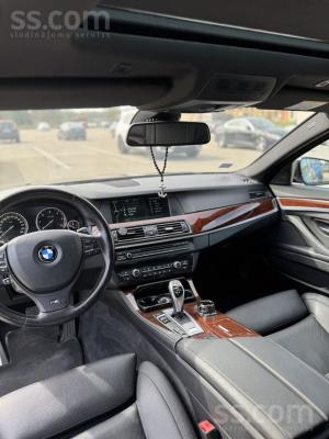 Black BMW 535 2012 in Riga, with an engine capacity of 3.00 L and mileage of 300 thousand km for 11590 €, photo 9 on AUTOMOTO.COM.LV
