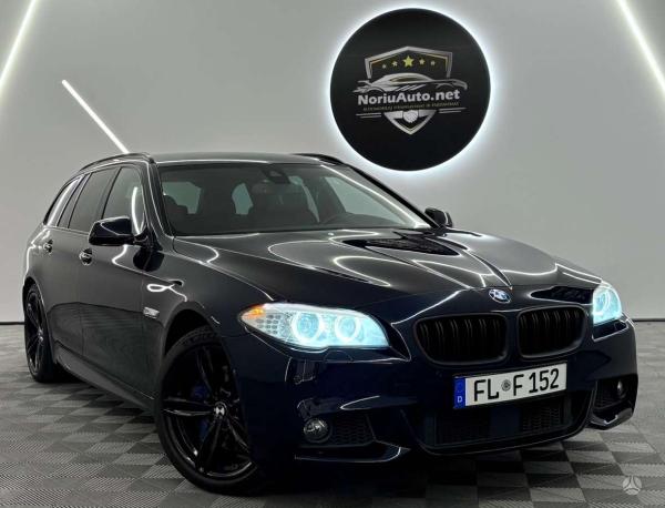 Black BMW 535 2012 in Marijampole, with an engine capacity of 2.99 L and mileage of 237 thousand km for 9450 €, photo 1 on AUTOMOTO.COM.LV