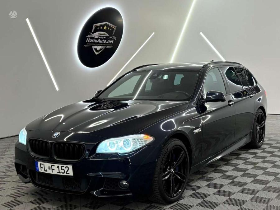 Black BMW 535 2012 in Marijampole, with an engine capacity of 2.99 L and mileage of 237 thousand km for 9450 €, photo 7 on AUTOMOTO.COM.LV