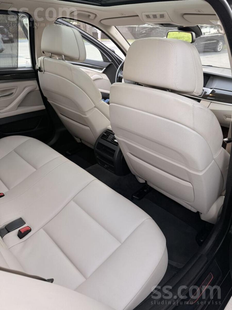 Black BMW 535 2012 in Ventspils, with an engine capacity of 3.00 L and mileage of 302 thousand km for 13000 €, photo 6 on AUTOMOTO.COM.LV