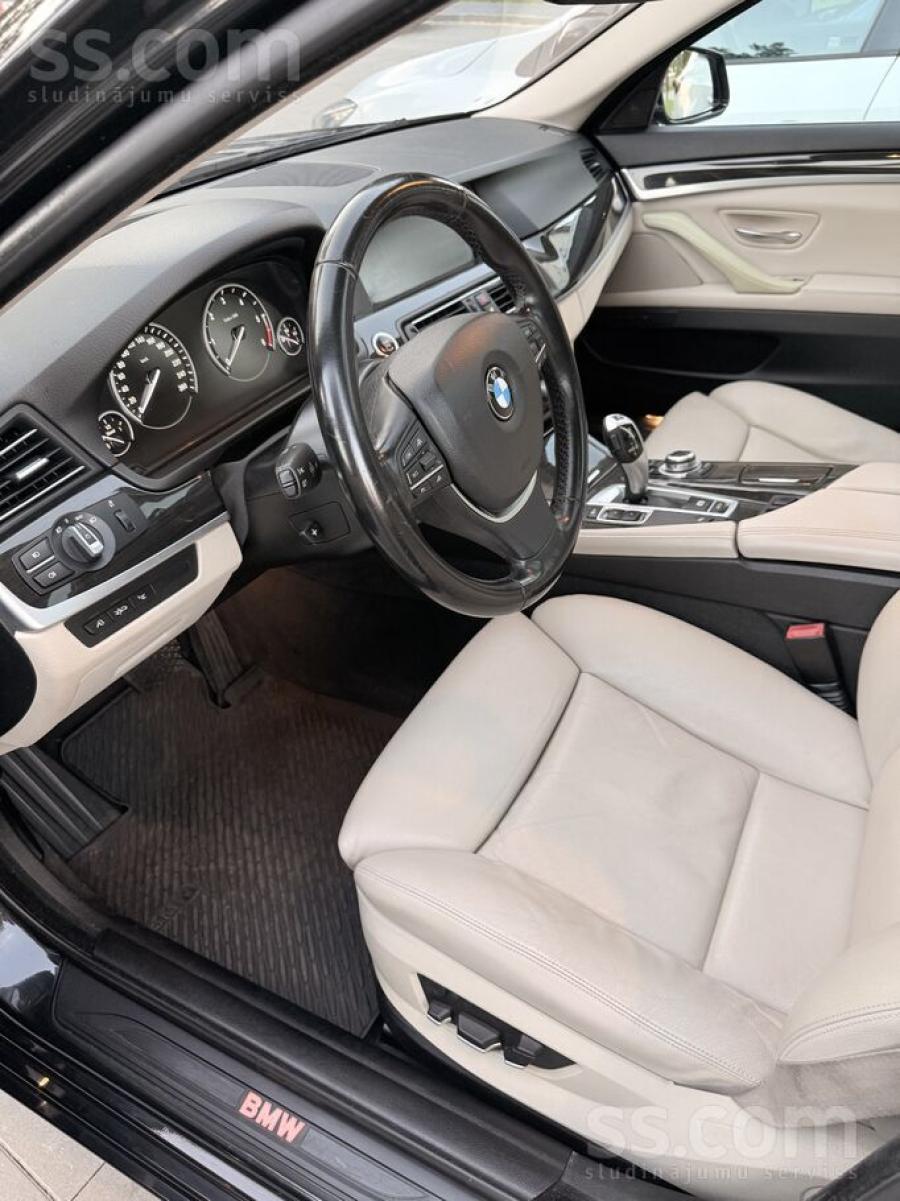 Black BMW 535 2012 in Ventspils, with an engine capacity of 3.00 L and mileage of 302 thousand km for 13000 €, photo 10 on AUTOMOTO.COM.LV