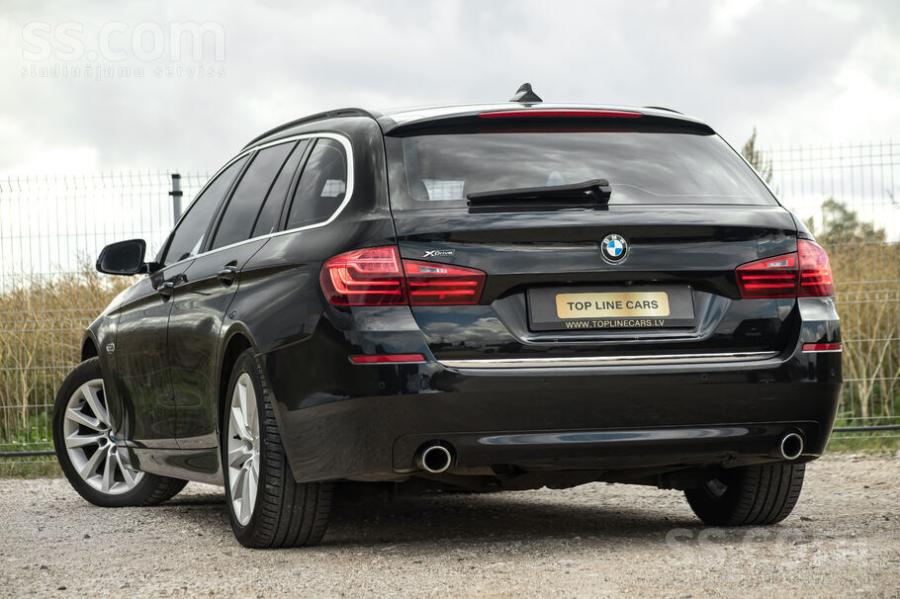 Black BMW 535 2013 in Tukums, with an engine capacity of 3.00 L and mileage of 0 thousand km for 13500 €, photo 4 on AUTOMOTO.COM.LV
