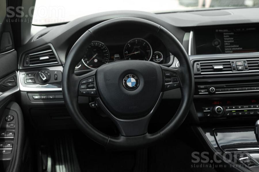 Black BMW 535 2013 in Tukums, with an engine capacity of 3.00 L and mileage of 0 thousand km for 13500 €, photo 33 on AUTOMOTO.COM.LV