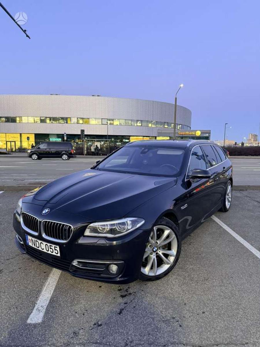 Black BMW 535 2013 in Vilnius, with an engine capacity of 2.99 L and mileage of 322 thousand km for 11750 €, photo 3 on AUTOMOTO.COM.LV