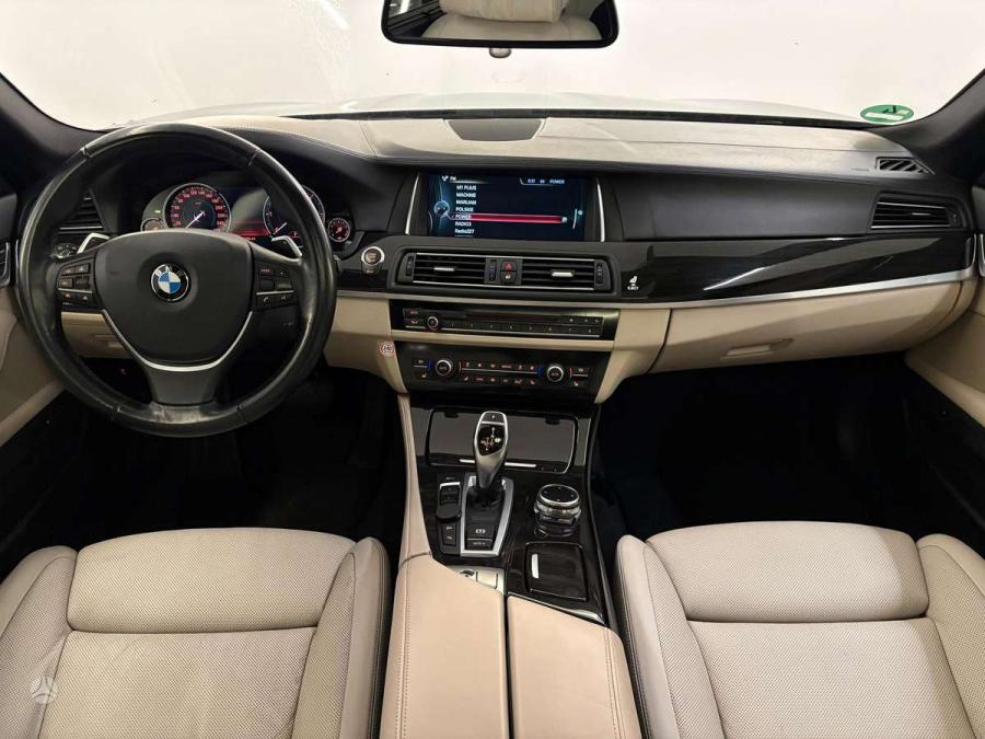 Black BMW 535 2013 in Marijampole, with an engine capacity of 2.99 L and mileage of 242 thousand km for 12650 €, photo 18 on AUTOMOTO.COM.LV