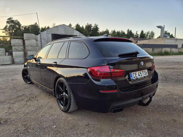 Black BMW 535 2013 in Utena, with an engine capacity of 2.99 L and mileage of 233 thousand km for 9990 €, photo 4 on AUTOMOTO.COM.LV