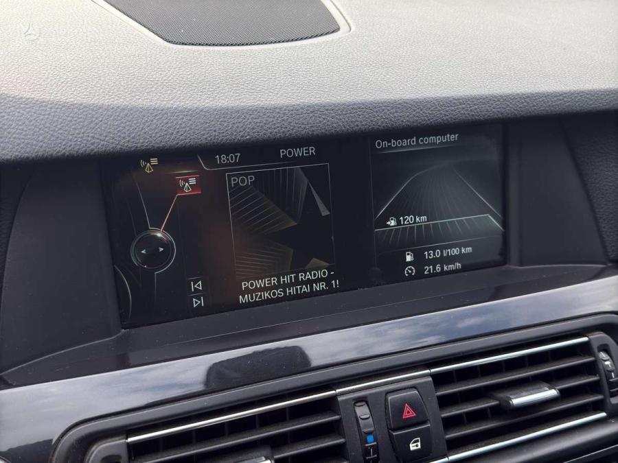 Black BMW 535 2013 in Kaunas, with an engine capacity of 3.00 L and mileage of 320 thousand km for 10299 €, photo 17 on AUTOMOTO.COM.LV