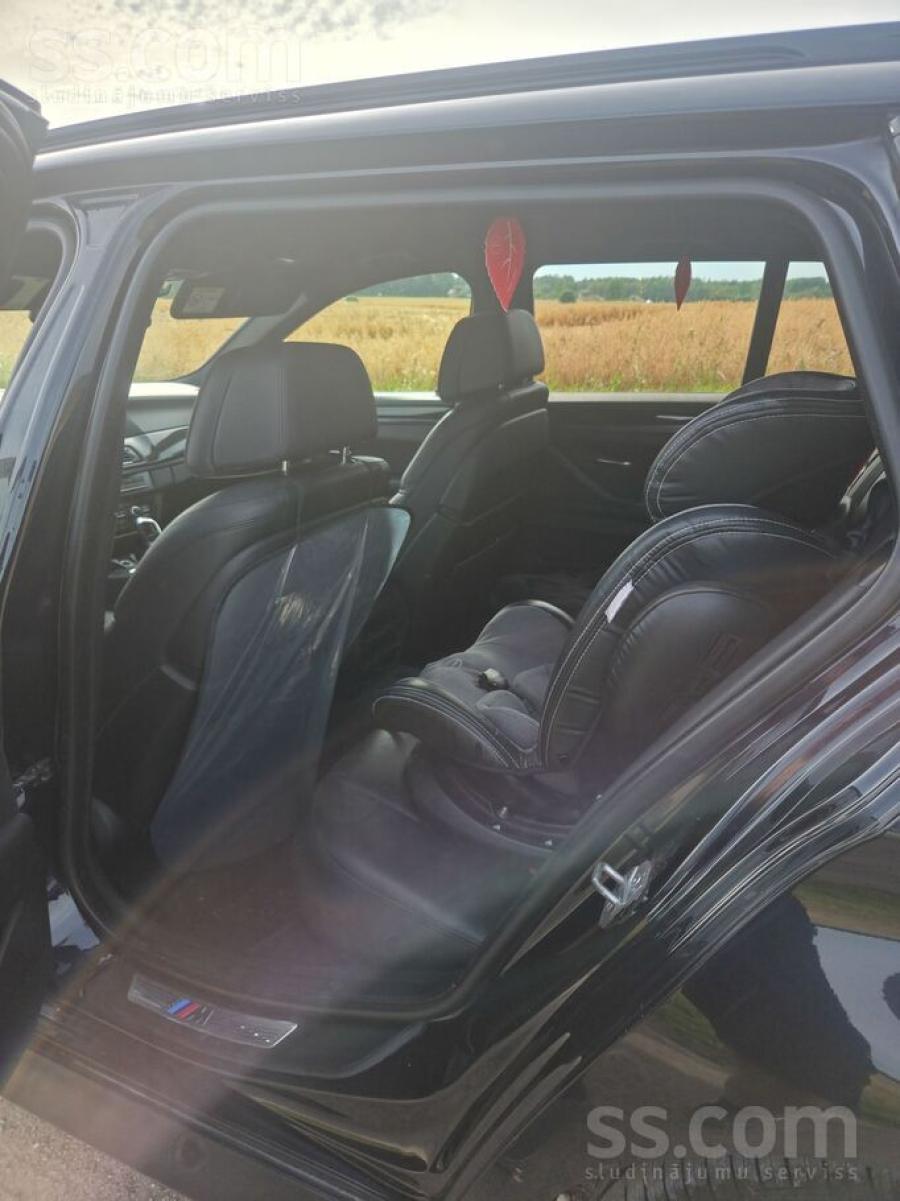 Black BMW 535 2013 in Talsi, with an engine capacity of 3.00 L and mileage of 360 thousand km for 13000 €, photo 5 on AUTOMOTO.COM.LV