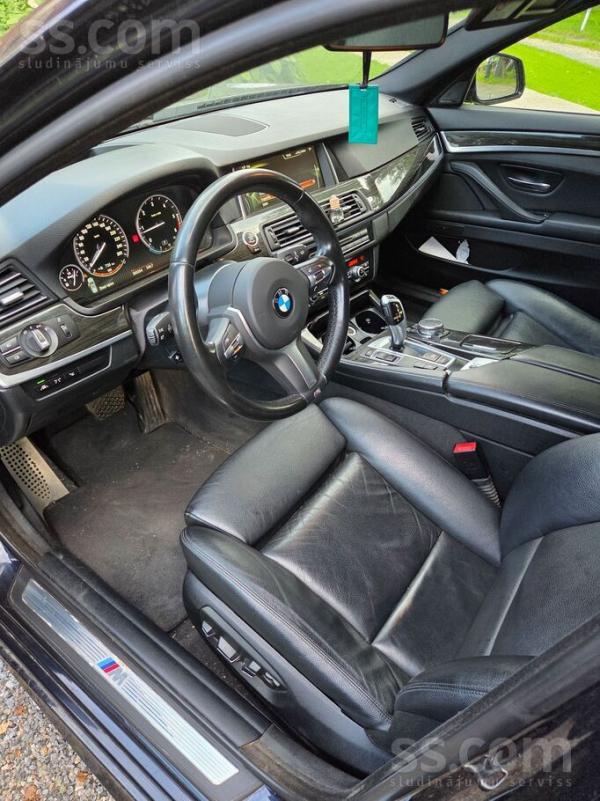 Black BMW 535 2013 in Talsi, with an engine capacity of 3.00 L and mileage of 360 thousand km for 13000 €, photo 7 on AUTOMOTO.COM.LV