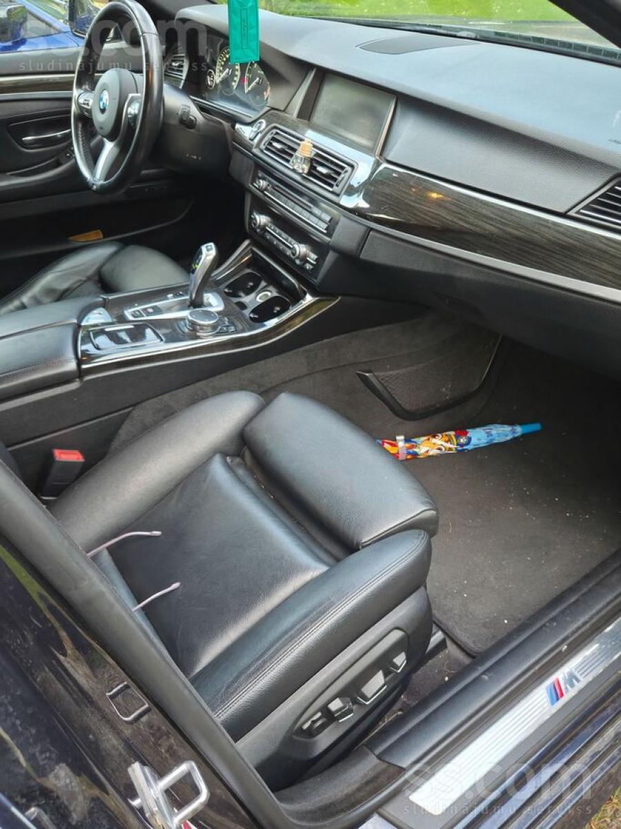Black BMW 535 2013 in Talsi, with an engine capacity of 3.00 L and mileage of 360 thousand km for 13000 €, photo 9 on AUTOMOTO.COM.LV