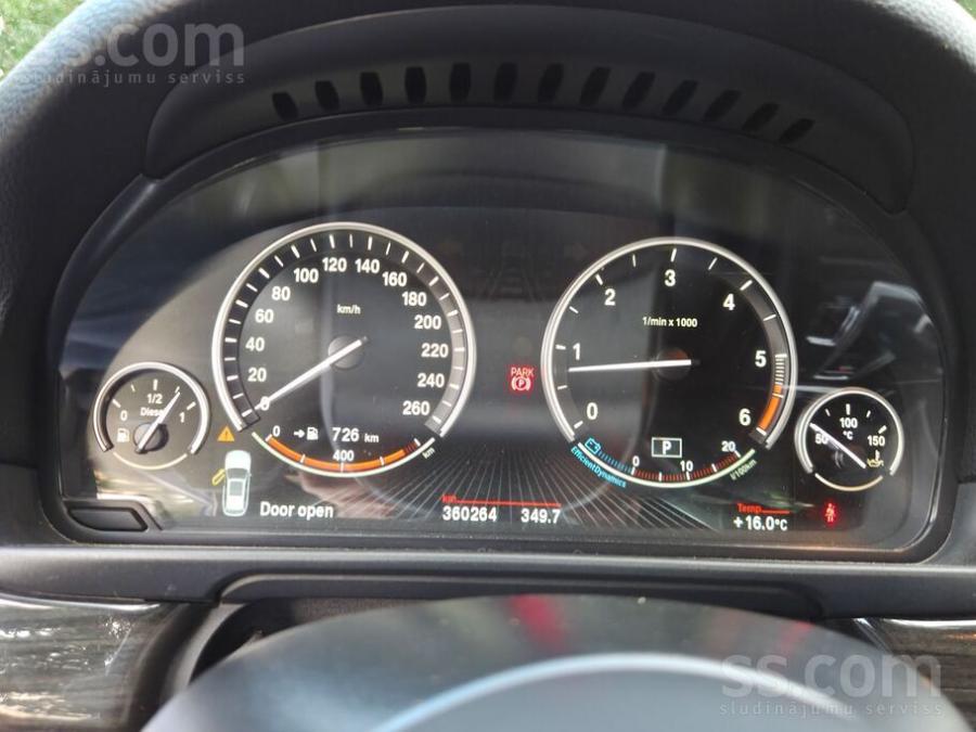 Black BMW 535 2013 in Talsi, with an engine capacity of 3.00 L and mileage of 360 thousand km for 13000 €, photo 10 on AUTOMOTO.COM.LV
