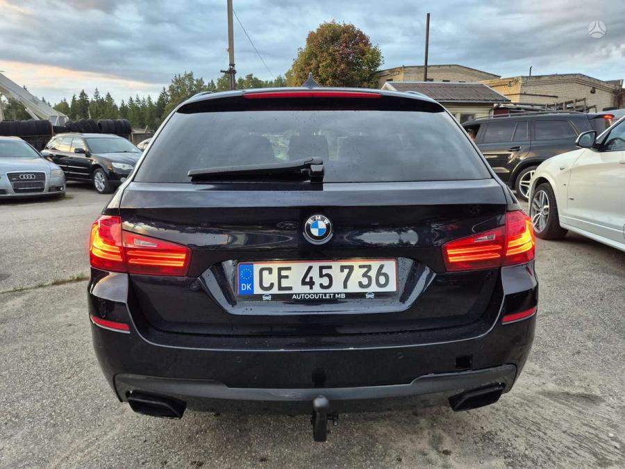 Black BMW 535 2013 in Utena, with an engine capacity of 2.99 L and mileage of 233 thousand km for 10000 €, photo 6 on AUTOMOTO.COM.LV