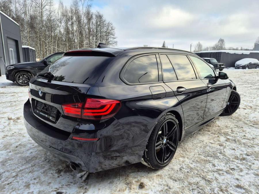 Black BMW 535 2014 in Utena, with an engine capacity of 2.99 L and mileage of 305 thousand km for 12990 €, photo 4 on AUTOMOTO.COM.LV