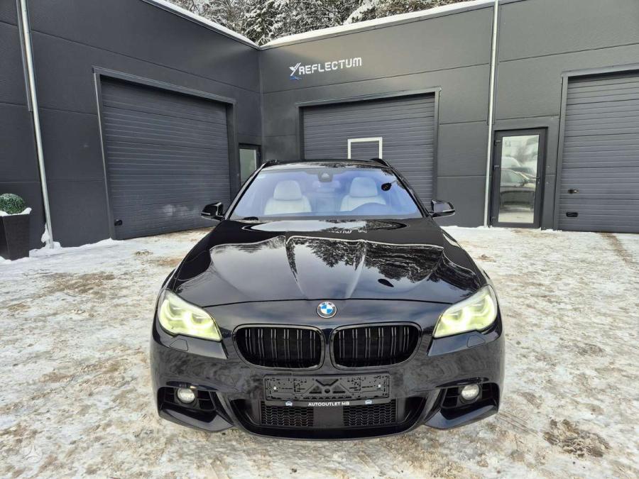 Black BMW 535 2014 in Utena, with an engine capacity of 2.99 L and mileage of 305 thousand km for 12990 €, photo 7 on AUTOMOTO.COM.LV