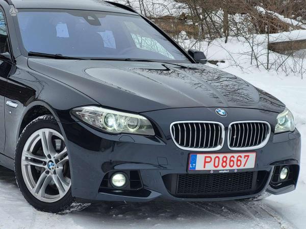 Black BMW 535 2014 in Vilnius, with an engine capacity of 2.99 L and mileage of 281 thousand km for 11750 €, photo 7 on AUTOMOTO.COM.LV
