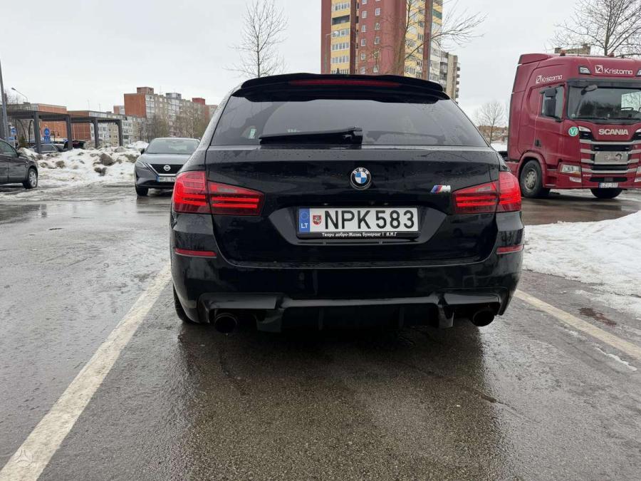 Black BMW 535 2014 in Klaipeda, with an engine capacity of 2.99 L and mileage of 208 thousand km for 15000 €, photo 7 on AUTOMOTO.COM.LV