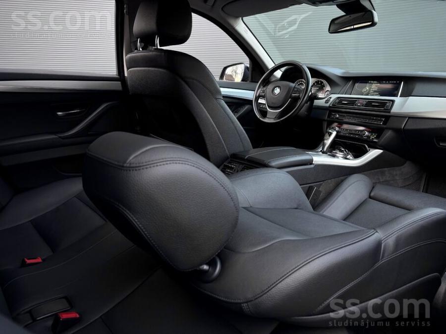 Black BMW 535 2014 in Riga, with an engine capacity of 3.00 L and mileage of 288 thousand km for 11900 €, photo 7 on AUTOMOTO.COM.LV
