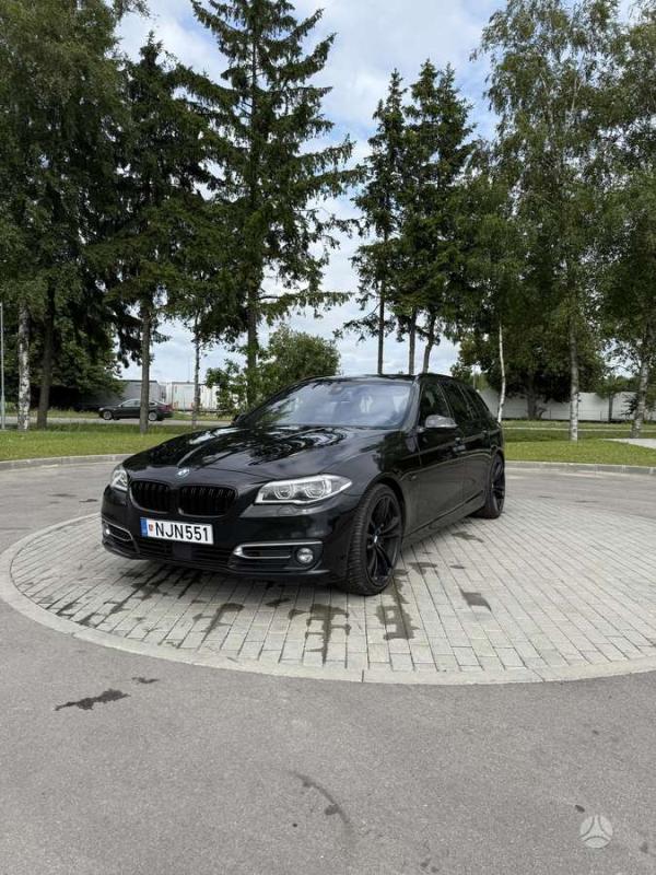 Black BMW 535 2014 in Vilnius, with an engine capacity of 2.99 L and mileage of 221 thousand km for 12990 €, photo 3 on AUTOMOTO.COM.LV