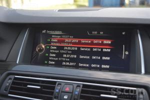 Black BMW 535 2014 in Riga, with an engine capacity of 3.00 L and mileage of 218 thousand km for 13900 €, photo 9 on AUTOMOTO.COM.LV