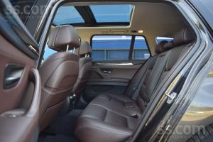Black BMW 535 2014 in Riga, with an engine capacity of 3.00 L and mileage of 218 thousand km for 13900 €, photo 17 on AUTOMOTO.COM.LV
