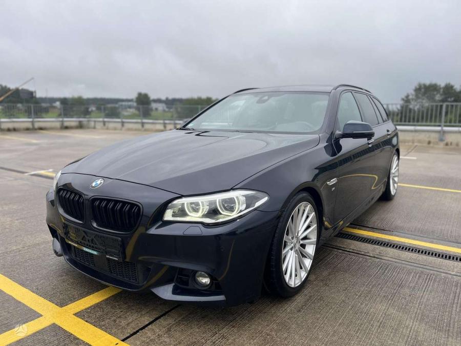 Black BMW 535 2014 in Vilnius, with an engine capacity of 2.99 L and mileage of 258 thousand km for 11999 €, photo 4 on AUTOMOTO.COM.LV