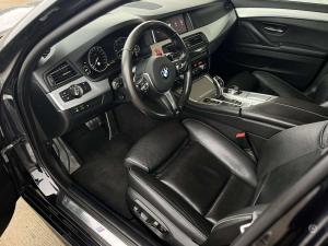 Black BMW 535 2014 in Vilnius, with an engine capacity of 2.99 L and mileage of 258 thousand km for 11999 €, photo 13 on AUTOMOTO.COM.LV