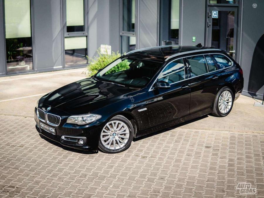 Black BMW 535 2015 in Marijampole, with an engine capacity of 3.00 L and mileage of 337 thousand km for 10650 €, photo 6 on AUTOMOTO.COM.LV