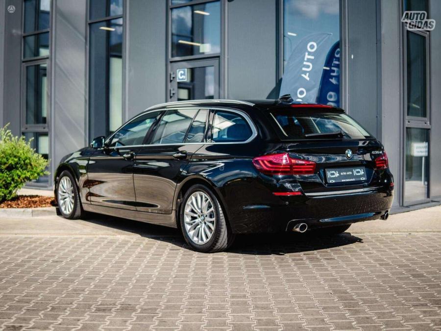 Black BMW 535 2015 in Marijampole, with an engine capacity of 3.00 L and mileage of 337 thousand km for 10650 €, photo 7 on AUTOMOTO.COM.LV