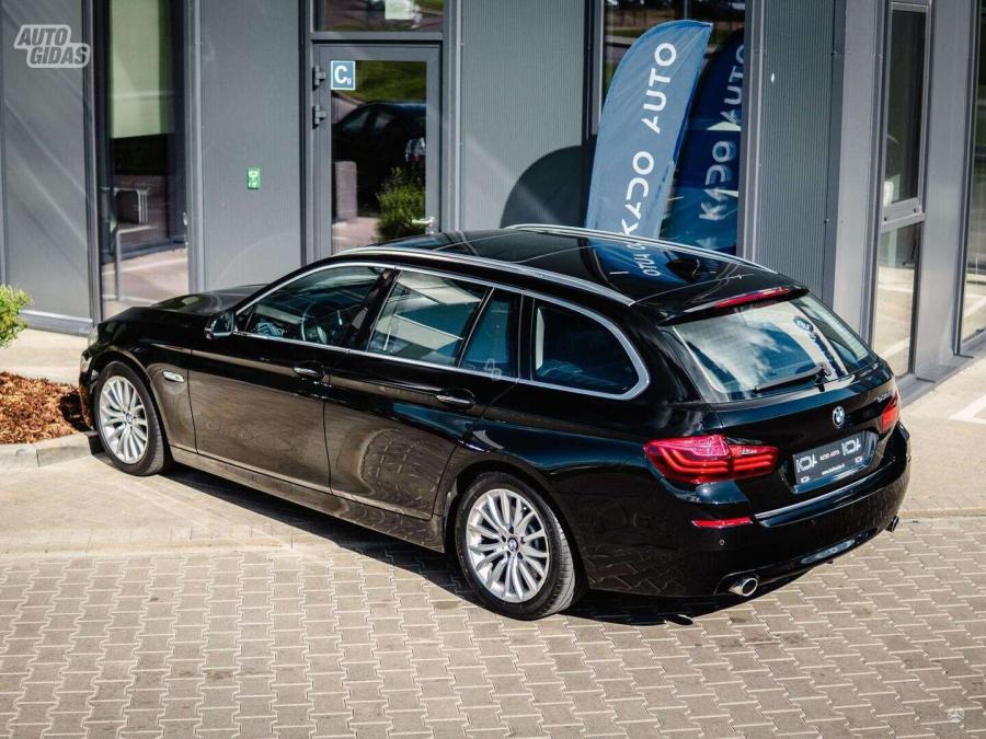Black BMW 535 2015 in Marijampole, with an engine capacity of 3.00 L and mileage of 337 thousand km for 10650 €, photo 9 on AUTOMOTO.COM.LV