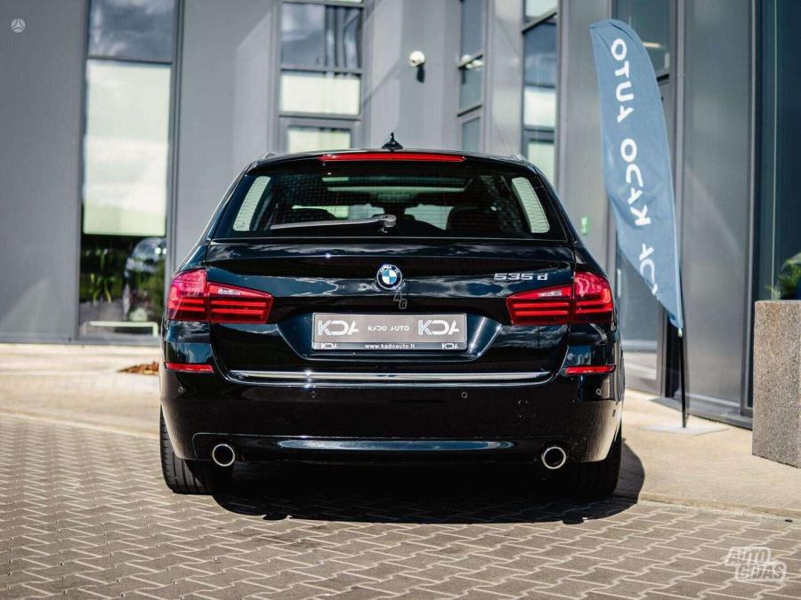 Black BMW 535 2015 in Marijampole, with an engine capacity of 3.00 L and mileage of 337 thousand km for 10650 €, photo 10 on AUTOMOTO.COM.LV