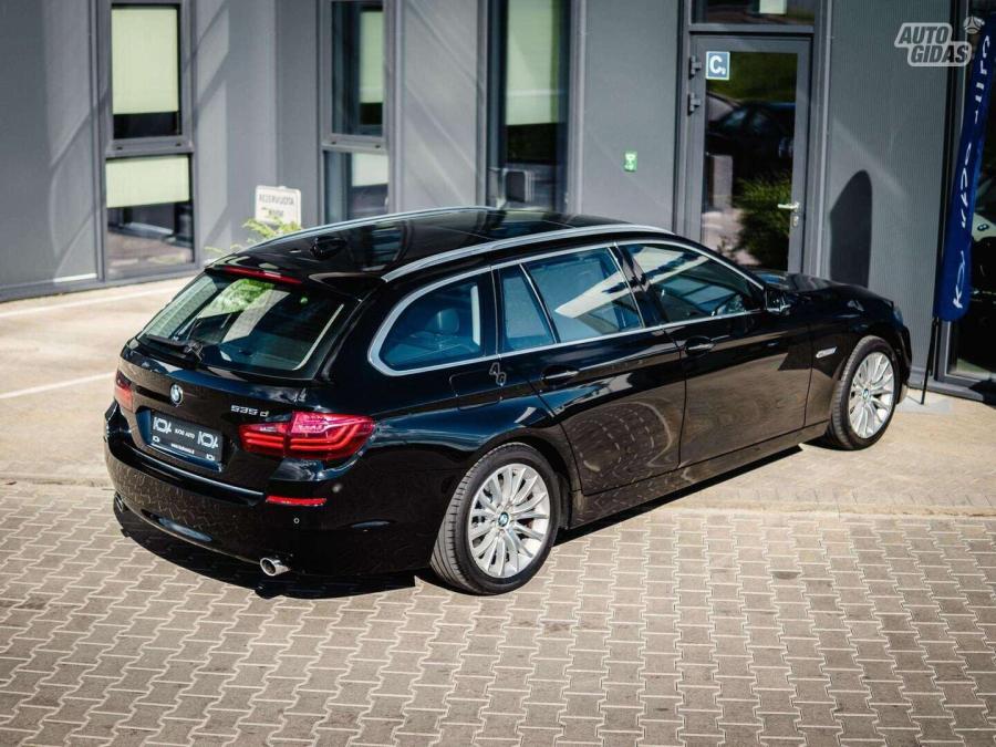Black BMW 535 2015 in Marijampole, with an engine capacity of 3.00 L and mileage of 337 thousand km for 10650 €, photo 11 on AUTOMOTO.COM.LV