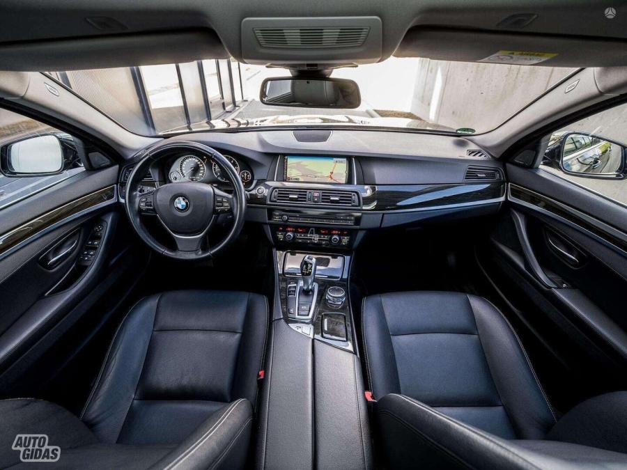 Black BMW 535 2015 in Marijampole, with an engine capacity of 3.00 L and mileage of 337 thousand km for 10650 €, photo 14 on AUTOMOTO.COM.LV