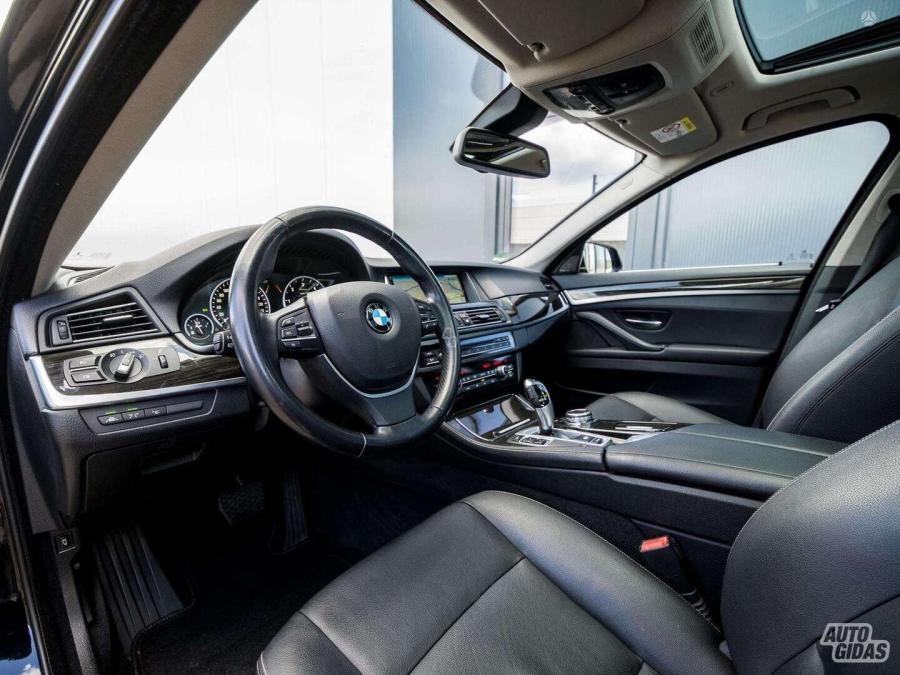 Black BMW 535 2015 in Marijampole, with an engine capacity of 3.00 L and mileage of 337 thousand km for 10650 €, photo 20 on AUTOMOTO.COM.LV