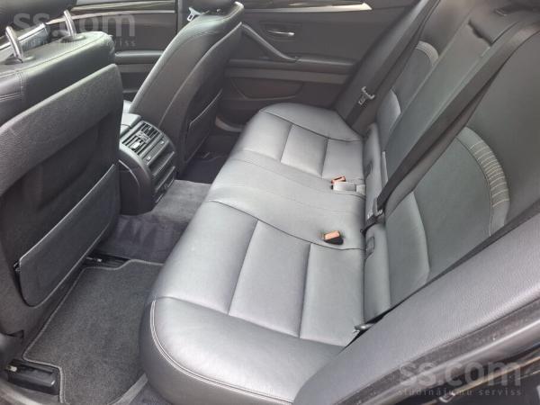 Black BMW 535 2015 in Riga, with an engine capacity of 3.00 L and mileage of 338 thousand km for 12500 €, photo 9 on AUTOMOTO.COM.LV