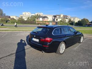Black BMW 535 2015 in Riga, with an engine capacity of 3.00 L and mileage of 0 thousand km for 11850 €, photo 5 on AUTOMOTO.COM.LV